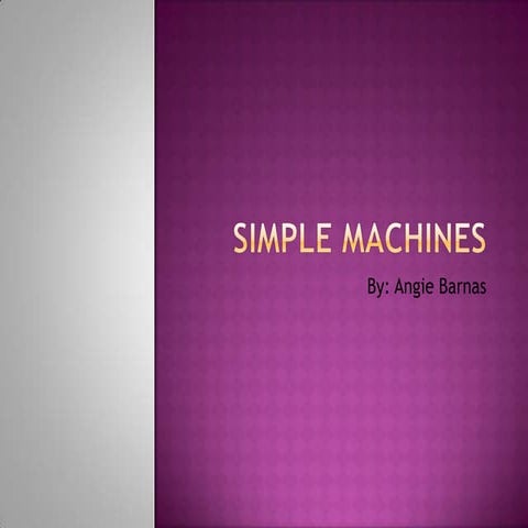 Simple machines powerpoint