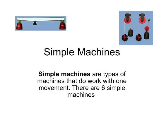 Simple Machines Presentation | PPT