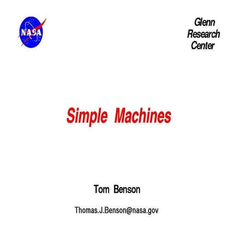 Principles of simple machine | PPTX