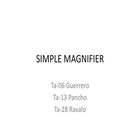 Simple magnifier | PPTX