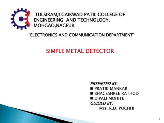 Metal detector | PPT