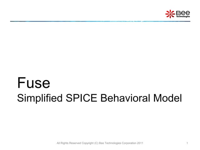 Simple model of Fuse(LTspice) | PPT