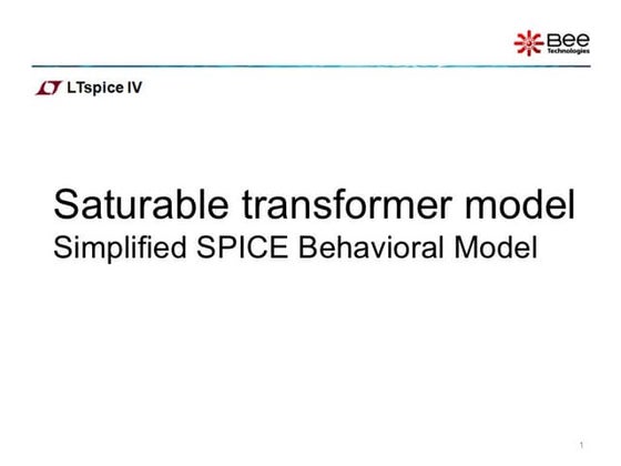 Core B-H Curve Simulation using LTspice | PPTX