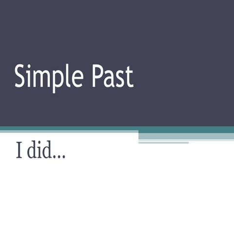 Simple past | PPT