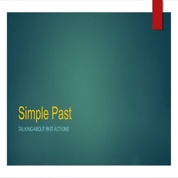 Simple past | PPT
