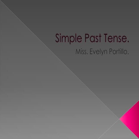 Simple past | PPTX