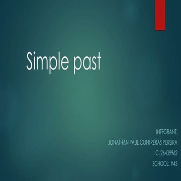 Simple past | PPTX