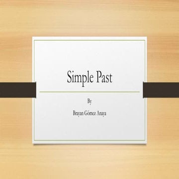 Simple past | PPT