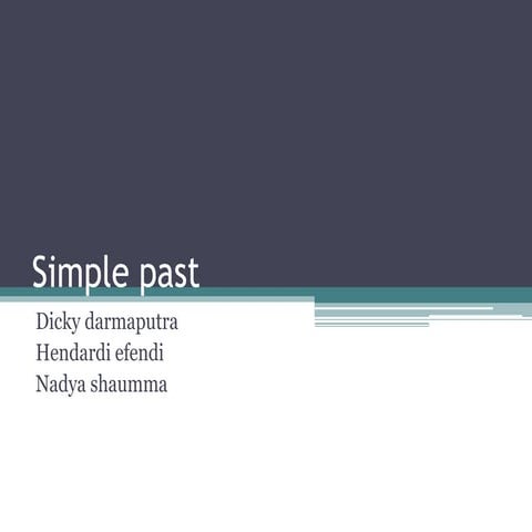Simple past | PPT