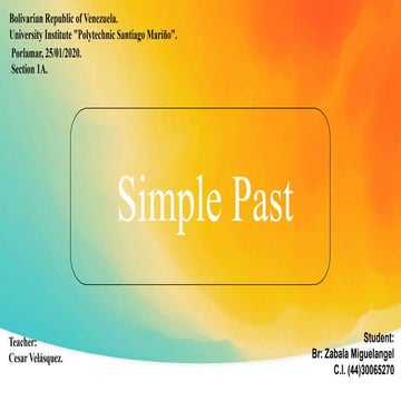 Simple past | PPT
