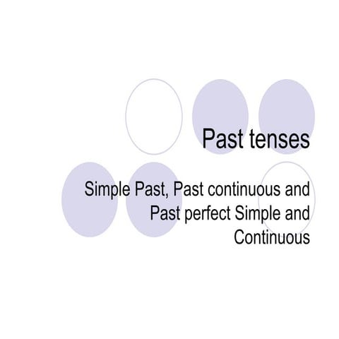 Simple past past continuous-past perfect simple-past perfect continuous ...