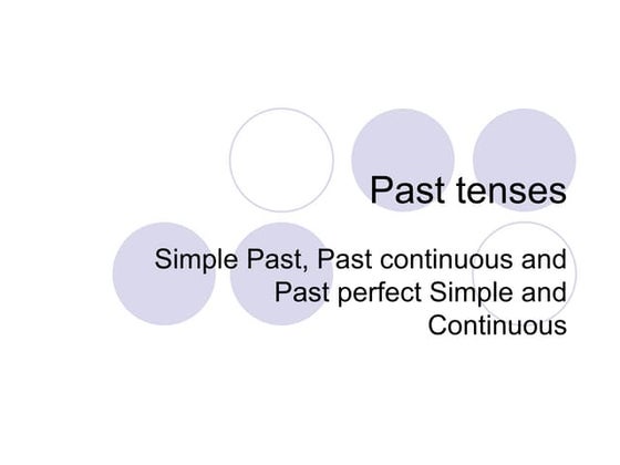 Past tenses | PPT