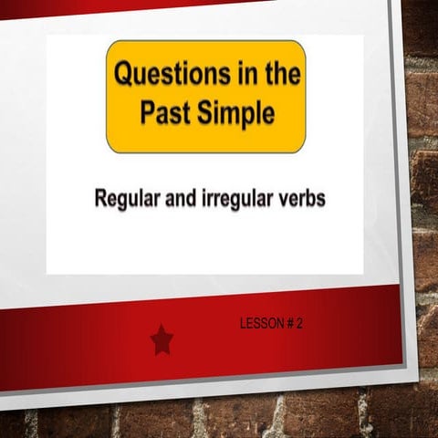 Simple past wh question | PDF