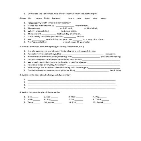 Simple past activity | DOCX