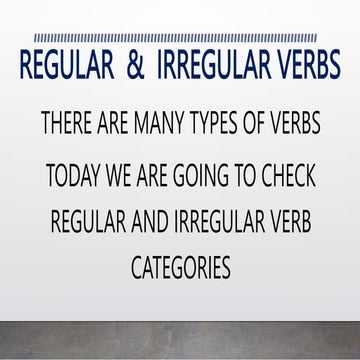 SIMPLE PAST REGULAR AND IRREGULAR VERBS.pptx