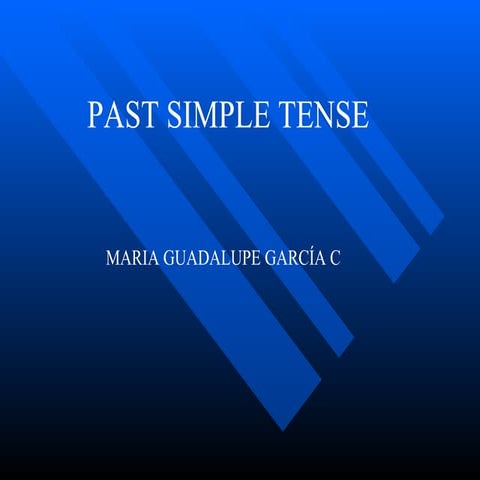 Simple Past Tense | PPT