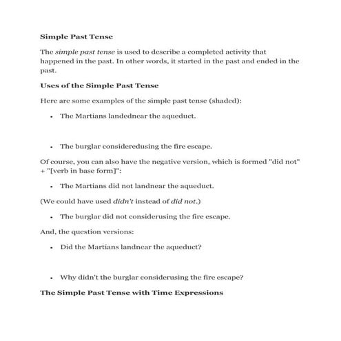 Tense shifts | PPTX