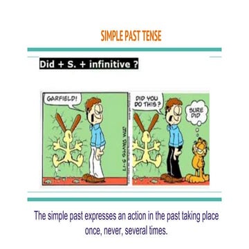 Simple past tense | PPTX