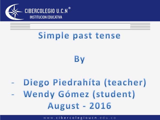 Simple Past Tense PPT simple-past-tense-ppt