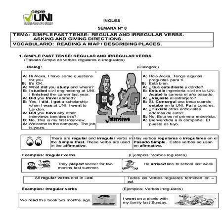 Simple past tense | DOCX