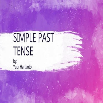 SIMPLE_PAST_TENSE SIMPLE_PAST_TENSE SIMPLE_PAST_TENSE | PPTX