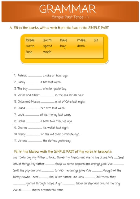 Past simple 2do worksheet | PDF