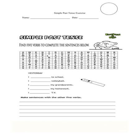 Simple past tense exercise | DOC