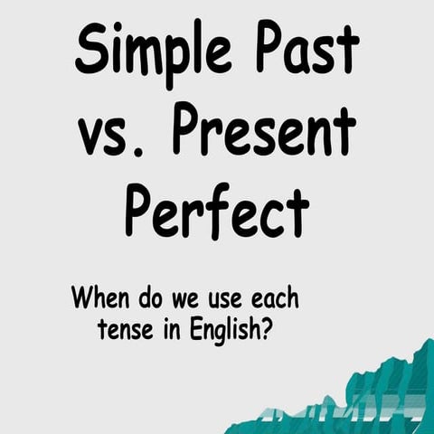 Simple PAst vs Present Perfect tense for English class | PPT