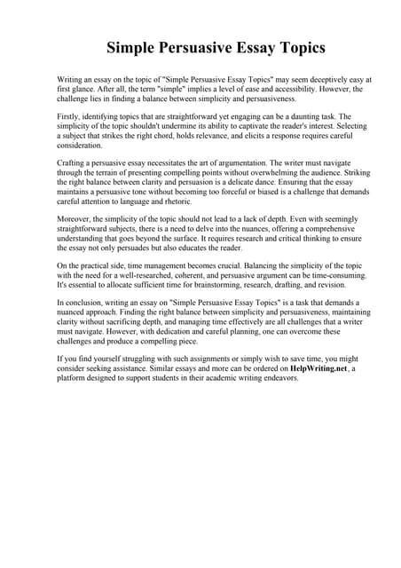 Easy Problem Solution Essay Topics.pdf