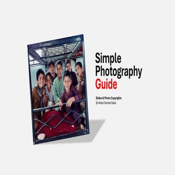 Simple Photography Guidelines for Beginners | PDF