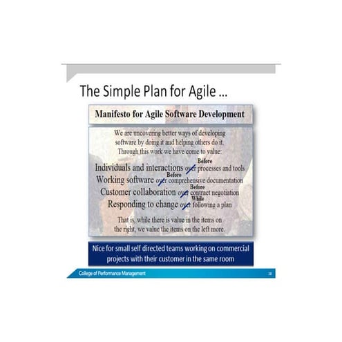 Simple plan for agile | PPT