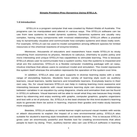 Stella (Simulation) | DOCX