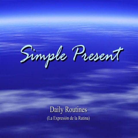 Simple present | PPT