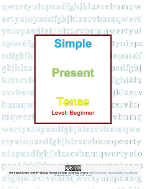 Grammar present tense aff. neg. and int. exercise | PPT