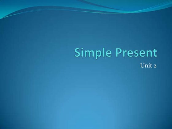 Present simple | PPT