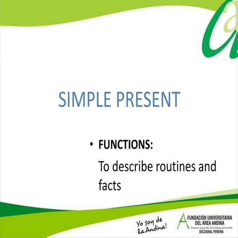 SIMPLE PRESENT_ EXPLANATION | PPT