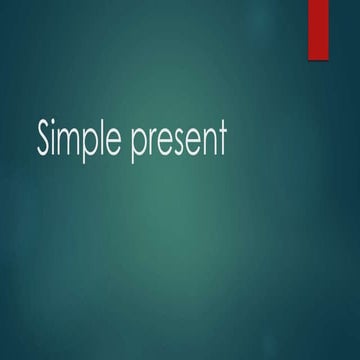 Simple present | PPTX