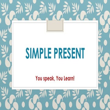 Simple Present | PPTX