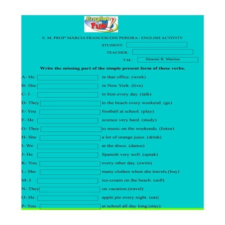 Simple present | ODT