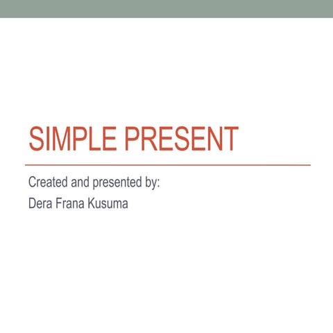 Simple present | PPTX