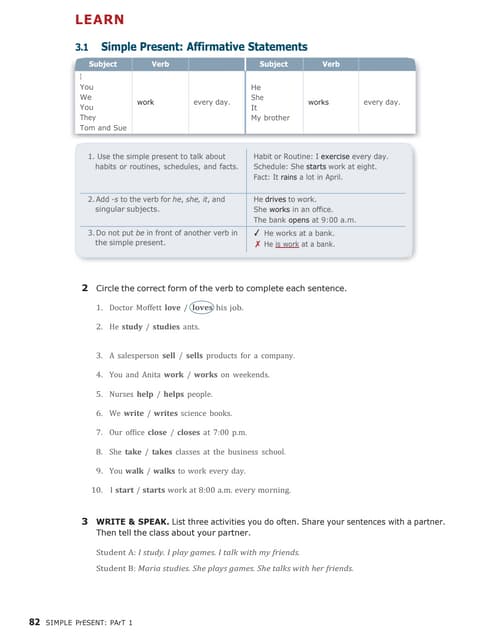 present-simple-grammar (8ºBàsico A).pptx | Programming Languages | Computing