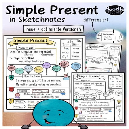 Simple present sketchnotes 2020 | PDF