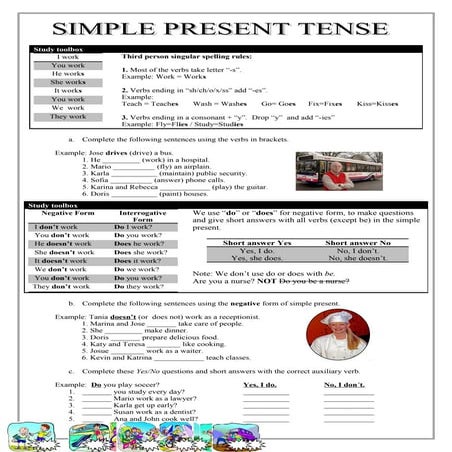 Simple present 2 | DOC