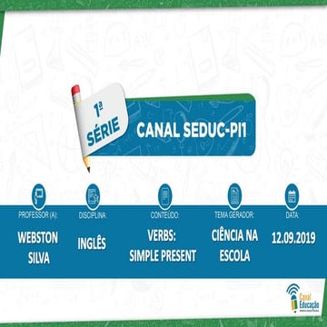 Simple Present - Uso dos verbos no presente simples | PDF