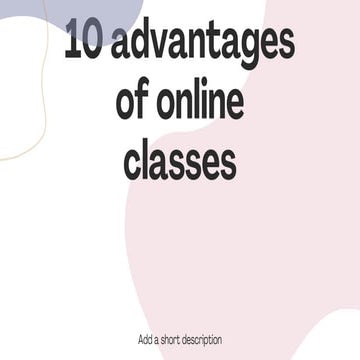 10 advantages of online classes in Brain tech hub | PDF