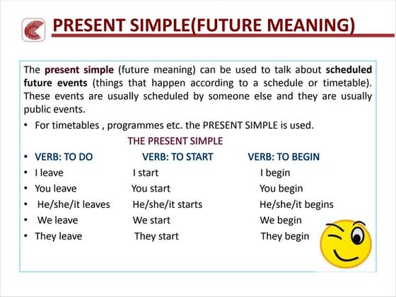 English 4 Present with Future Meaning | PPT