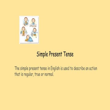 Simple present tense | PPTX