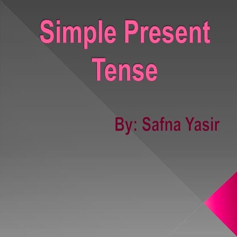 Simple present tense | PPT