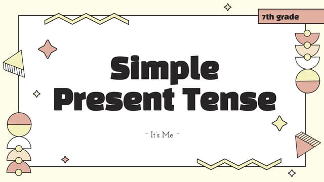 PRESENT SIMPLE TENSE..ppt