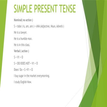 SIMPLE PRESENT TENSE DAN DAILY ROUTINE. MATERI BAHASA INGGRIS | PPTX